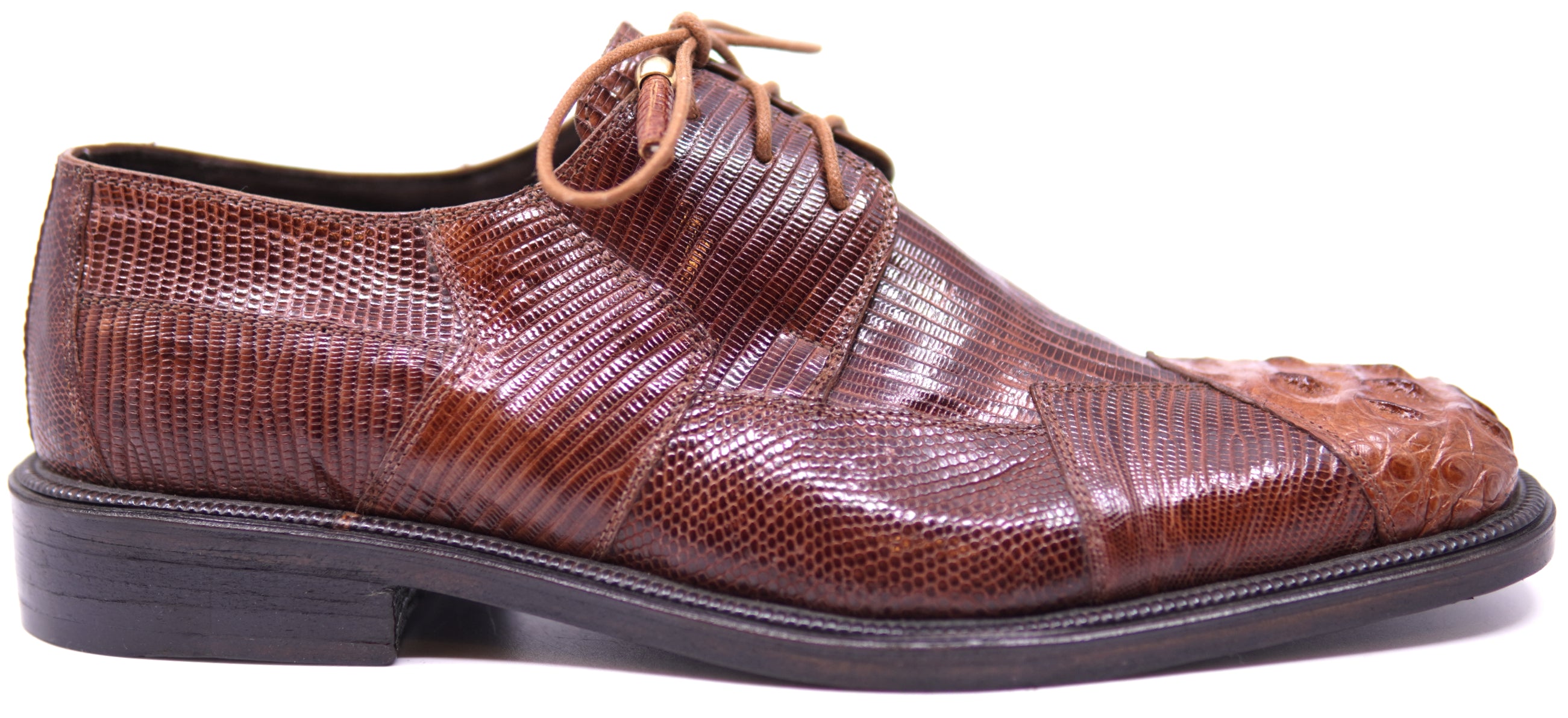 Genuine Lizard & Hornback Crocodile 007 Dress Shoe – Max Leather Inc.