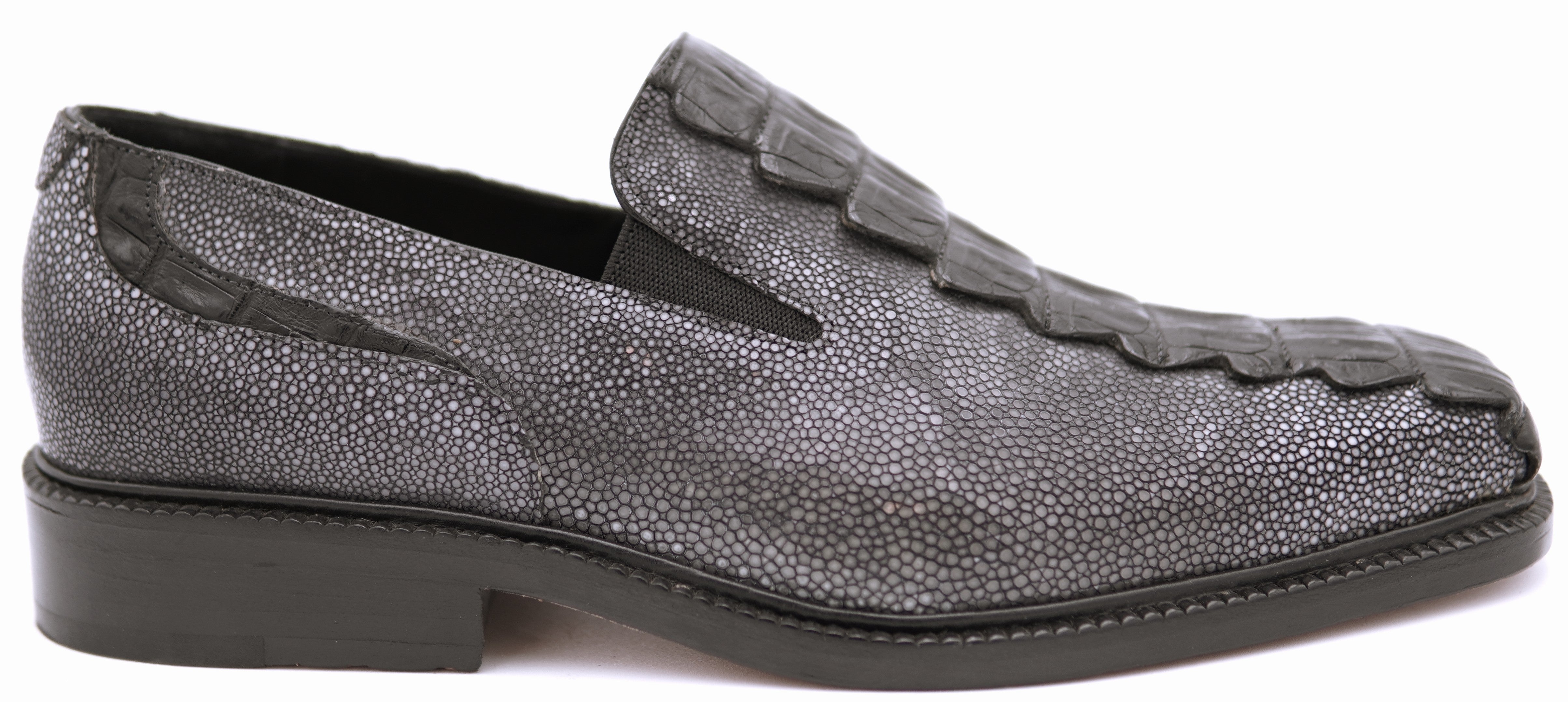 Sanded Stingray & Caiman HB Loafers – Max Leather Inc.